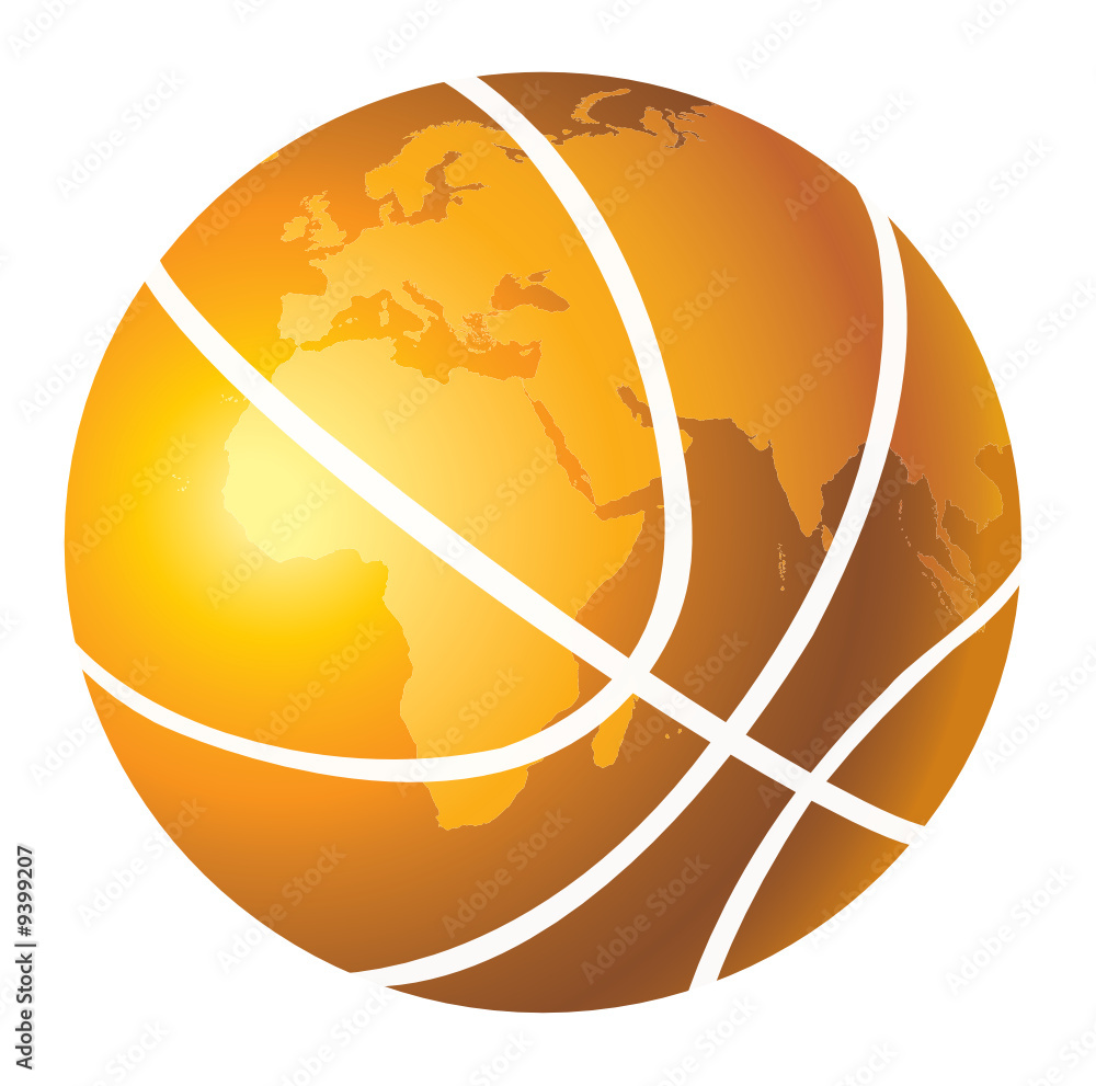 basketball globe Stock Vector | Adobe Stock