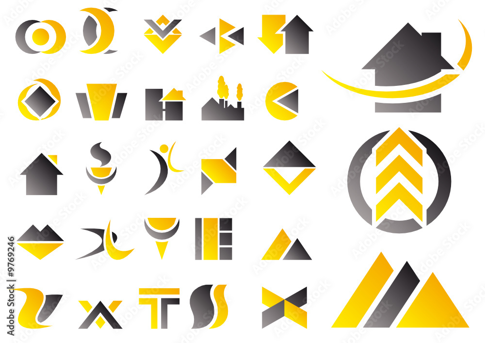 Vector logo and design symbols Stock Vector | Adobe Stock