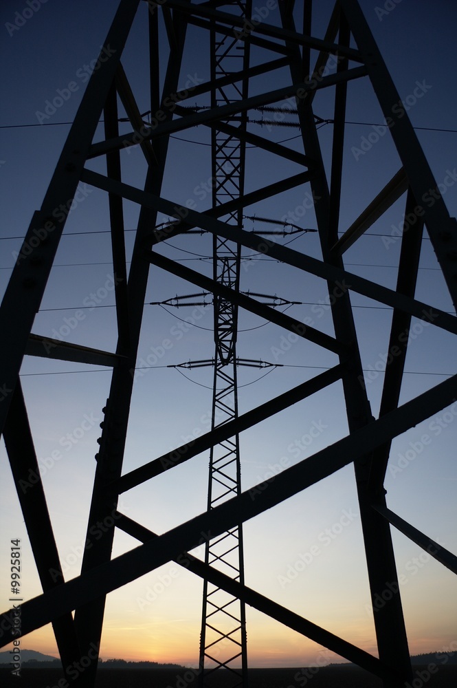 Strommast Stock Photo | Adobe Stock