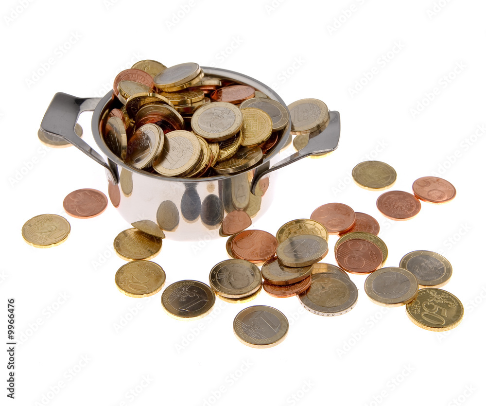 Topf mit Geld als Symbol für Steuern und Förderungen Stock-Foto | Adobe ...