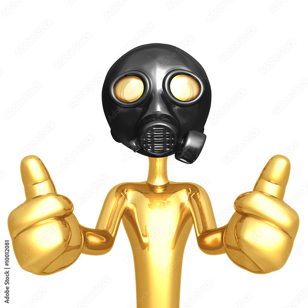 Gas Mask Two Thumbs UpGas Mask Two Thumbs Up Stock Illustration | Adobe ...