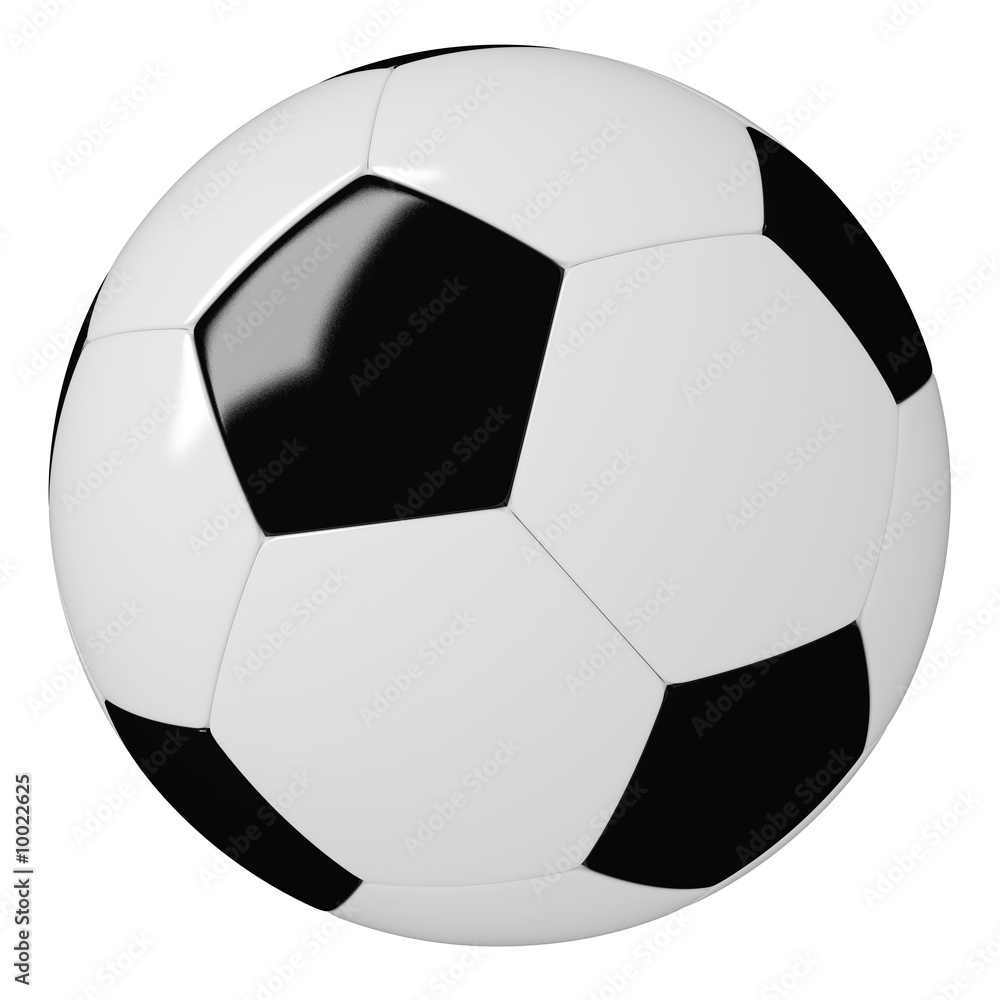 High res render of a football - soccer ball Stock Illustration | Adobe ...