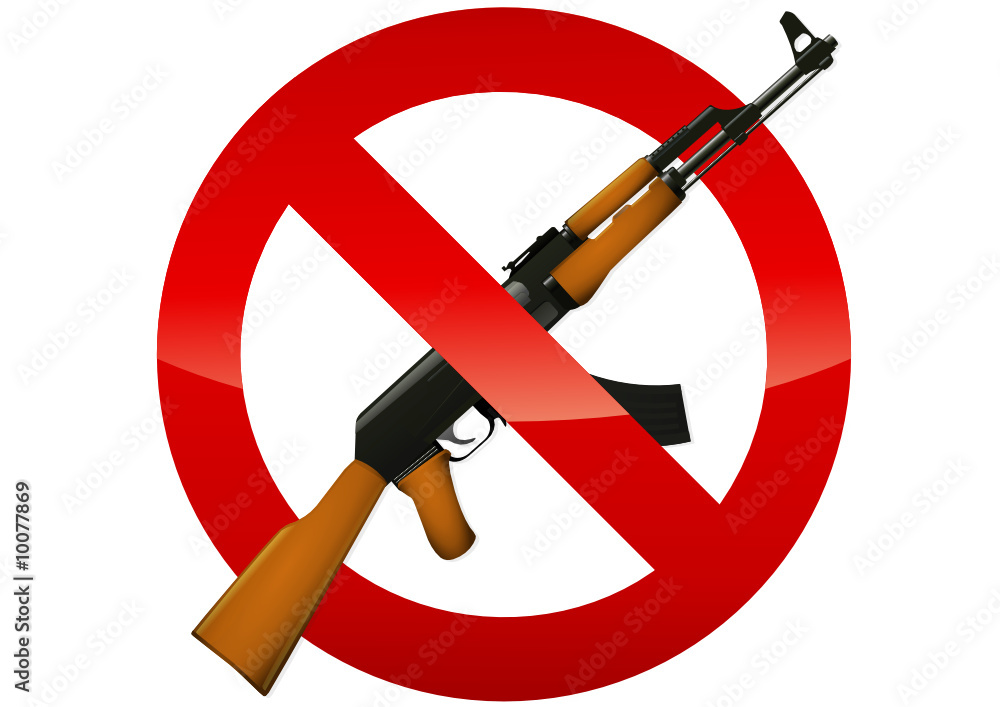 Interdiction des armes de guerre (détouré) Stock Vector | Adobe Stock