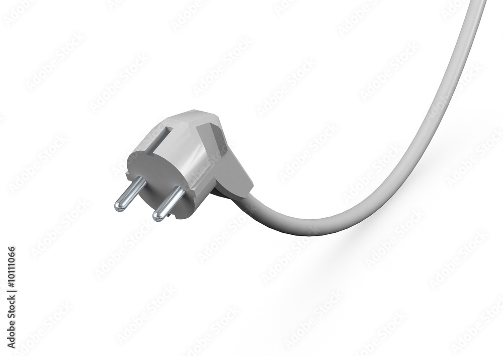 Stecker mit Kabel Stock-Illustration | Adobe Stock