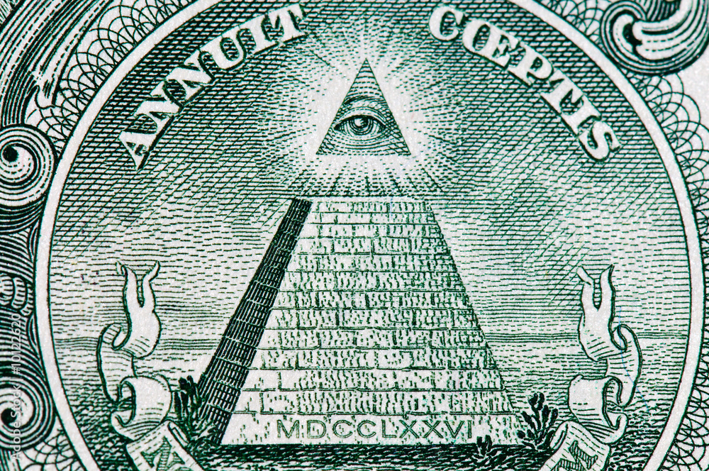 dollar pyramid macro Stock Photo | Adobe Stock