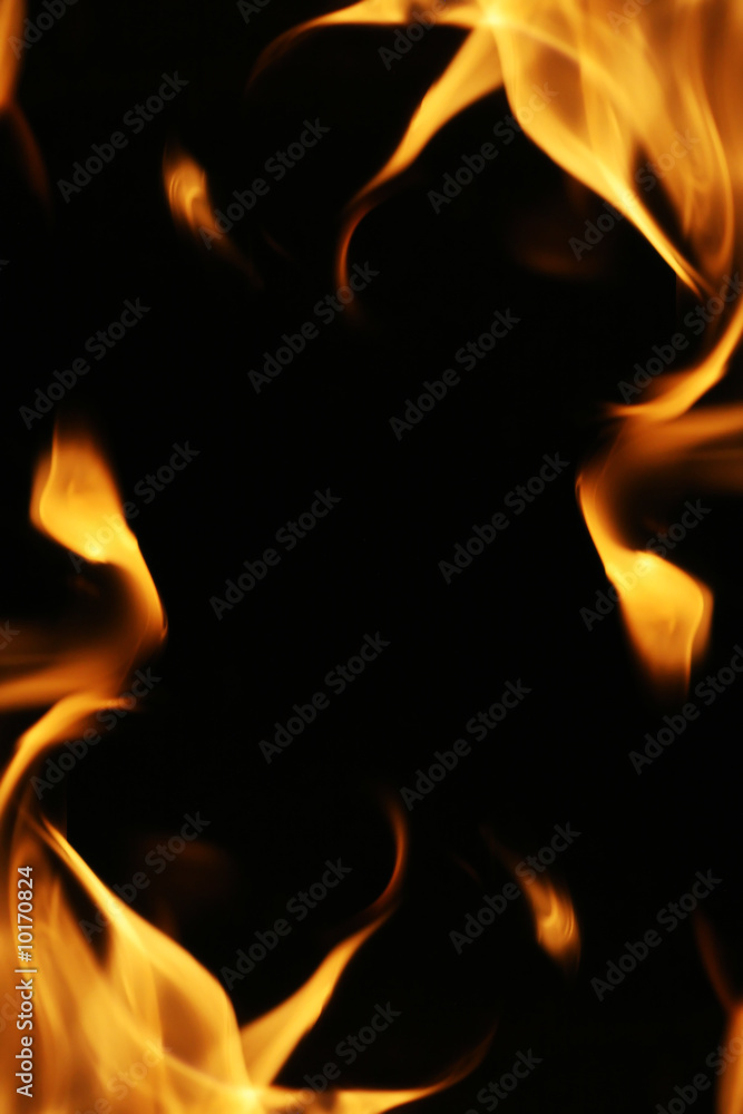 Fire flames frame, background texture. Stock Photo | Adobe Stock