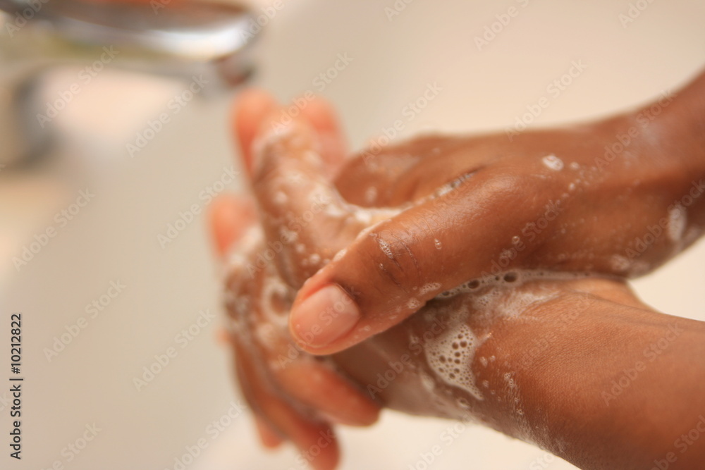 lavage des mains Stock Photo | Adobe Stock