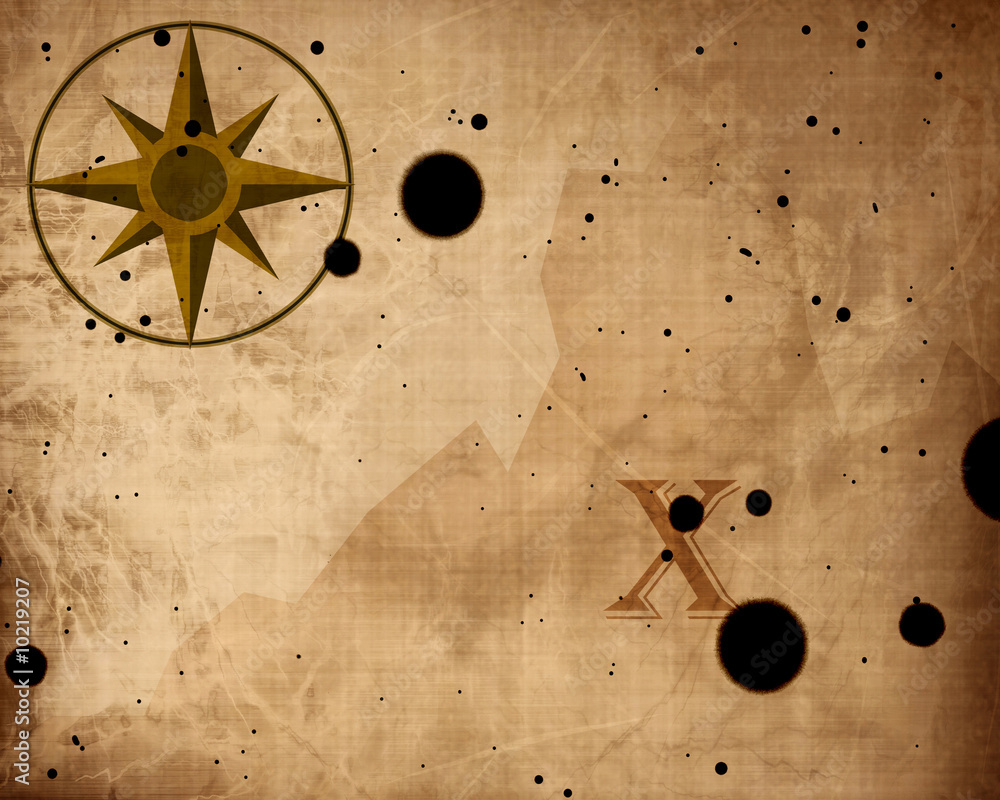 Old paper texture with treasure map on it Stock Photo | Adobe Stock