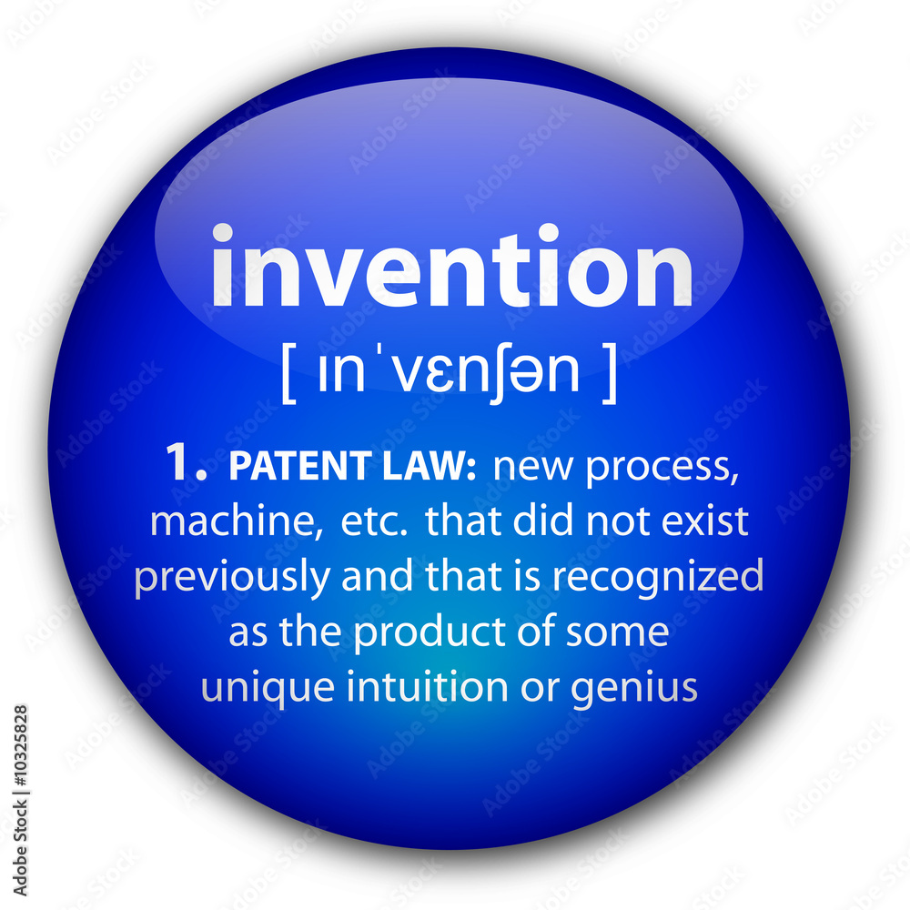 "Invention" definition button Stock Illustration | Adobe Stock
