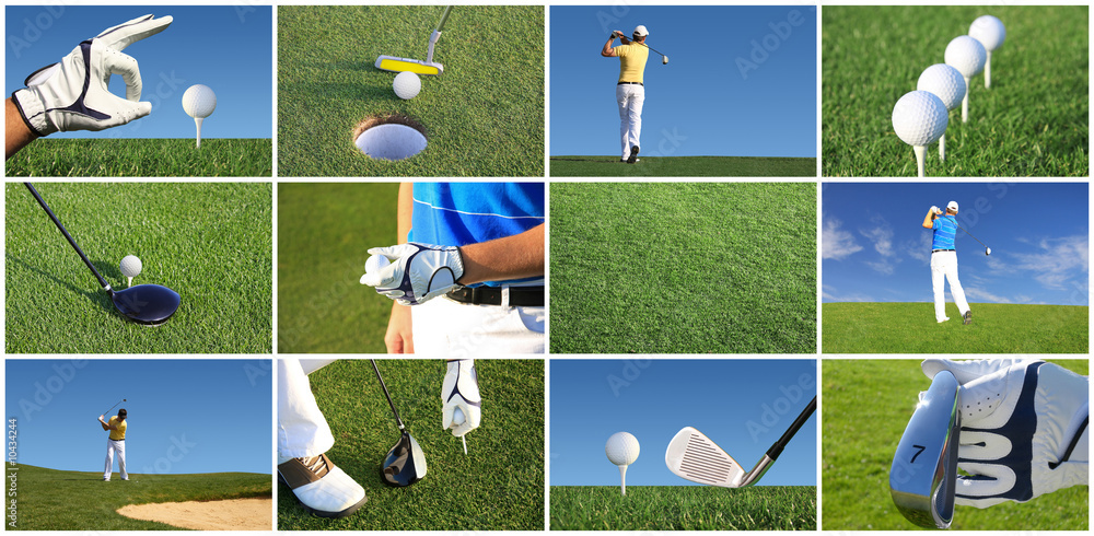 Golf Collage - Golfsport Stock-Foto | Adobe Stock