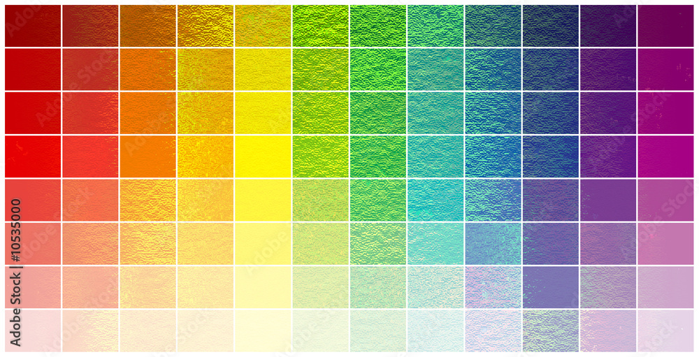 palette chromatique "verre granité" Illustration Stock | Adobe Stock