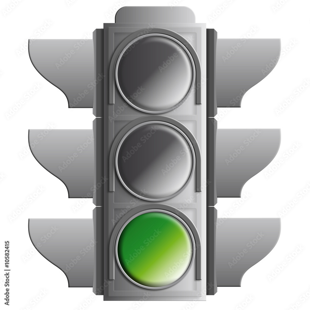 Ampel-Grün Stock-Illustration | Adobe Stock