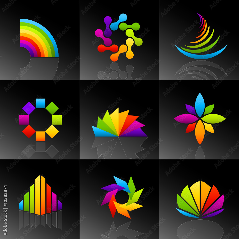 Vector Spectral Symbols Stock Vector | Adobe Stock