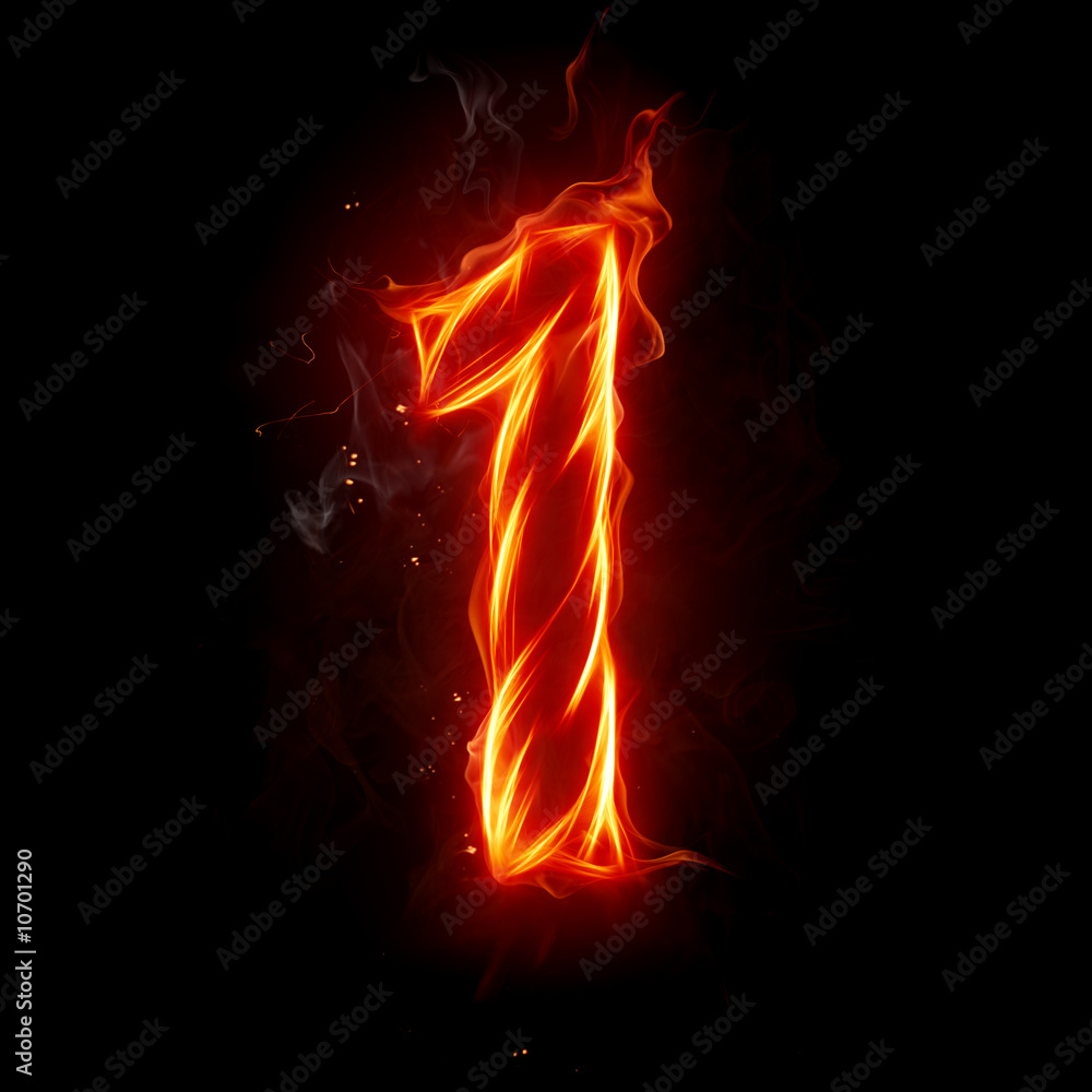 Fire number Stock Illustration | Adobe Stock