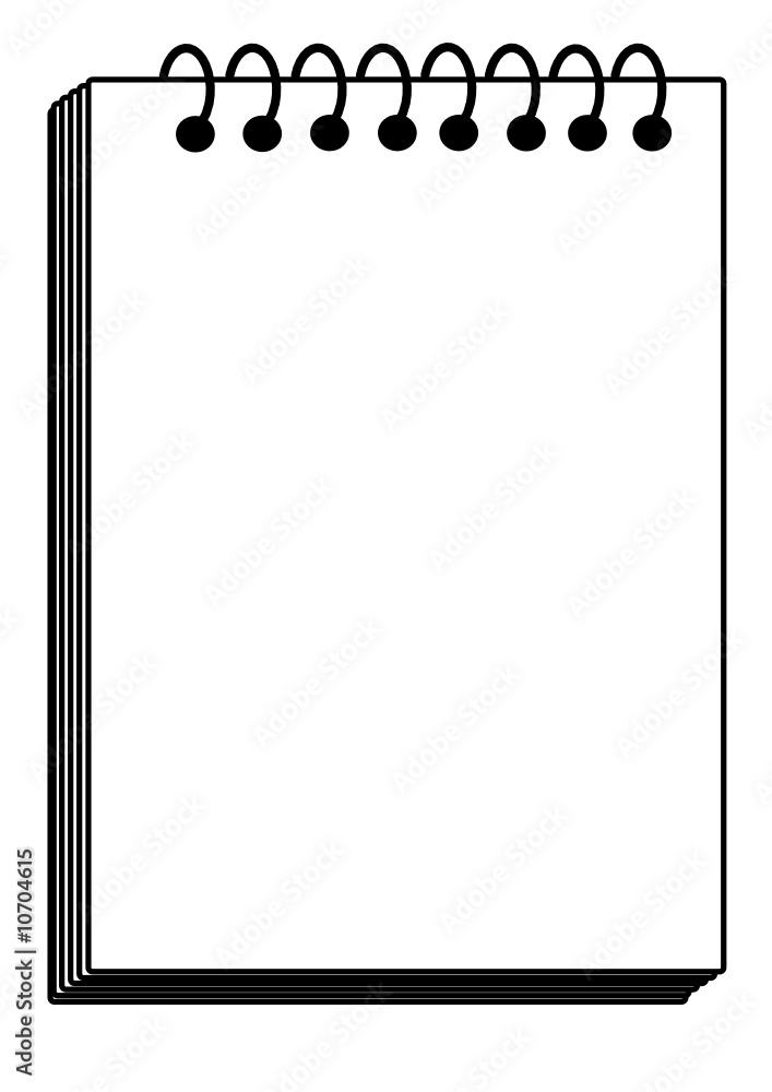 Notizblock Stock-Vektorgrafik | Adobe Stock