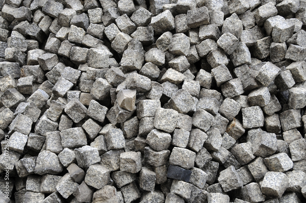 Small gray stone cubes Stock Photo | Adobe Stock