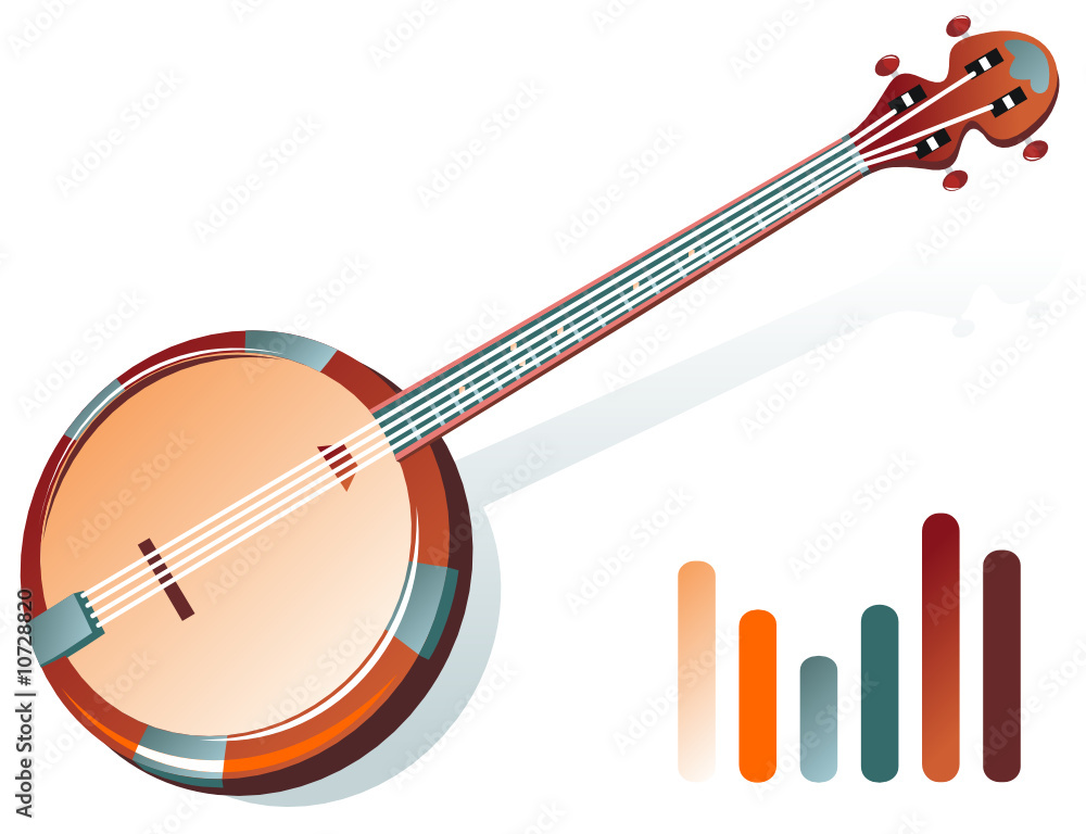 banjo Stock Vector | Adobe Stock