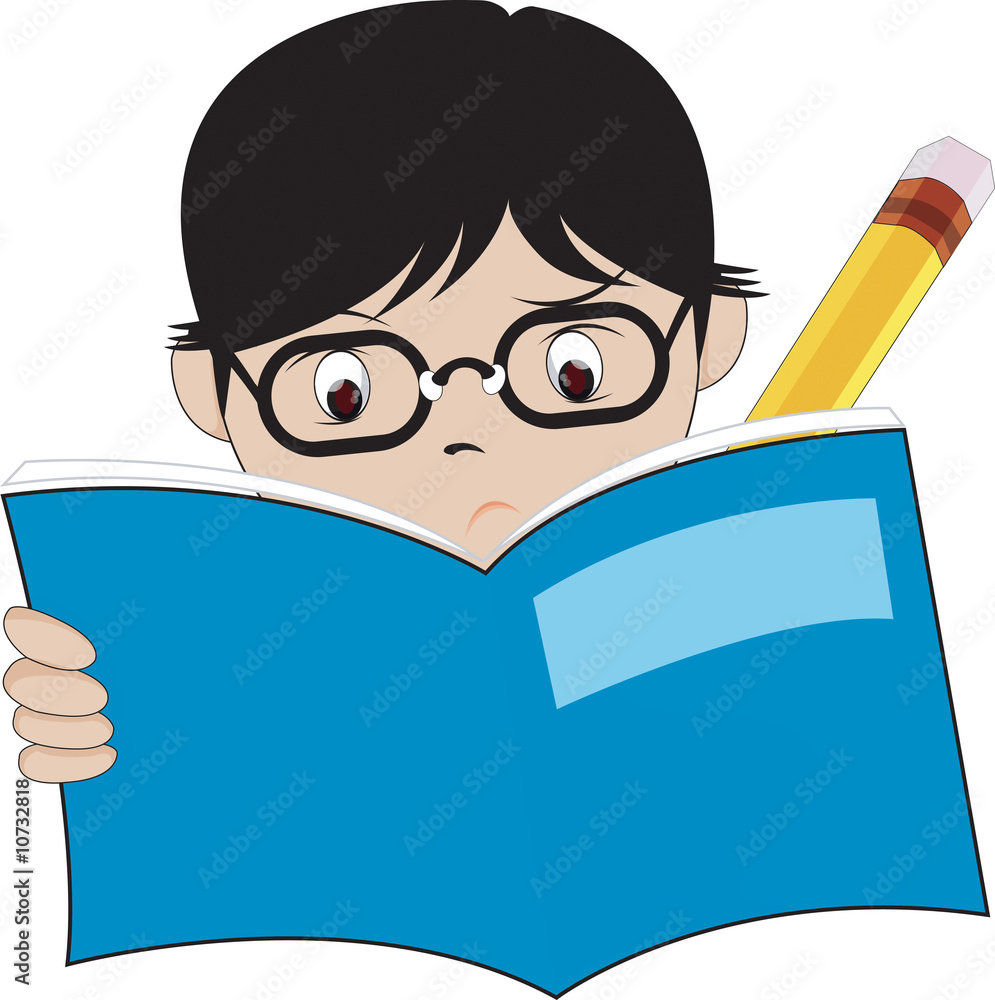 Student writing Stock Illustration | Adobe Stock