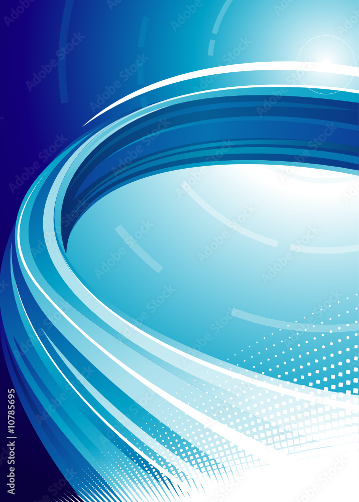 Blue technology background, vector illustration layered. Stock Vector ...