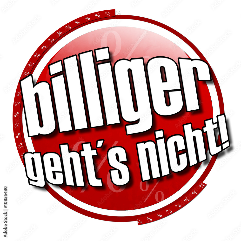 billiger gehts nicht Stock-Illustration | Adobe Stock