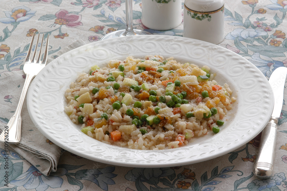 Risotto di primavera - Primi piatti del Veneto Stock Photo | Adobe Stock