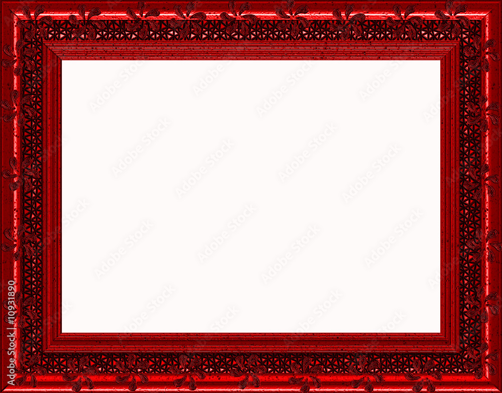 Special Ruby Red Frame - Landscape - Isolated Copyspace Stock ...
