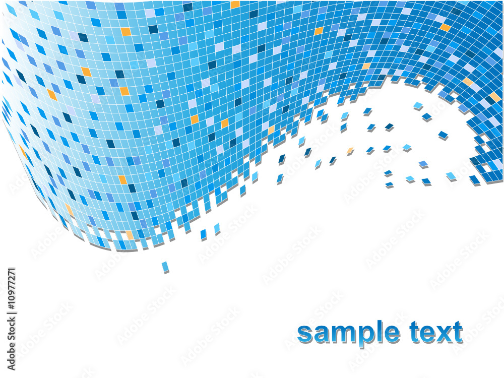 colourful vector background with lots of pixels Stock Vector | Adobe Stock