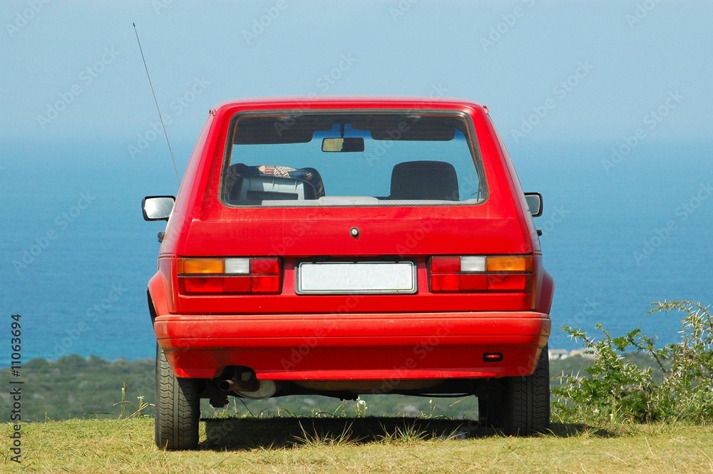 Rotes Auto Stock-Foto | Adobe Stock