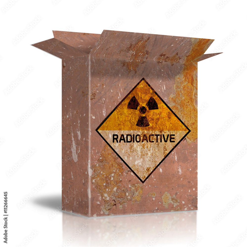 Contenedor metalico de material radioactivo Stock-Illustration | Adobe ...