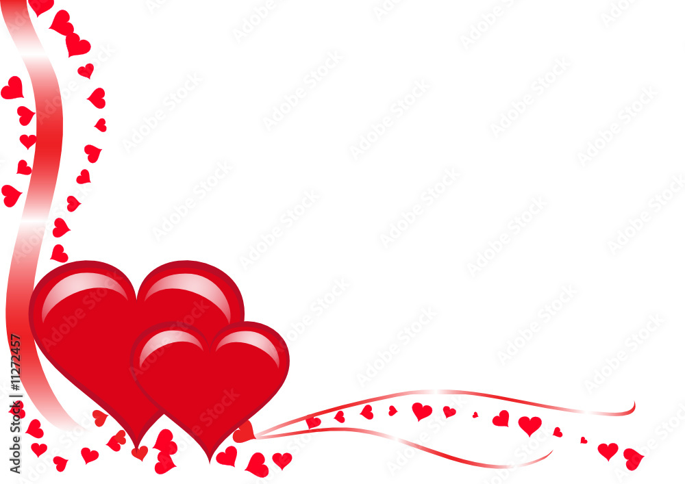 Vettoriale Stock sfondo cuoricini | Adobe Stock