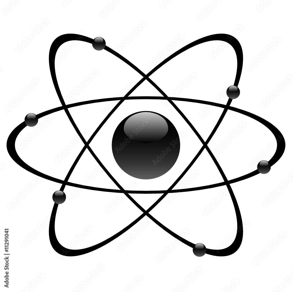 atomic symbol, vector Stock Vector | Adobe Stock