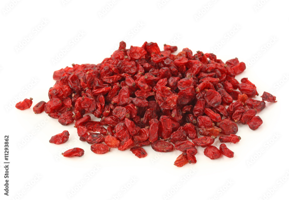 Dried berberis isolated on white background Stock Photo | Adobe Stock
