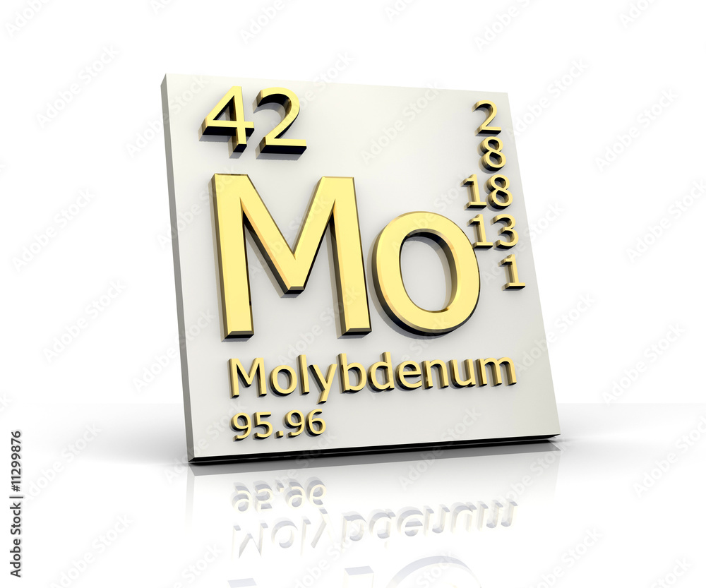 Molybdenum form Periodic Table of Elements Stock Illustration | Adobe Stock