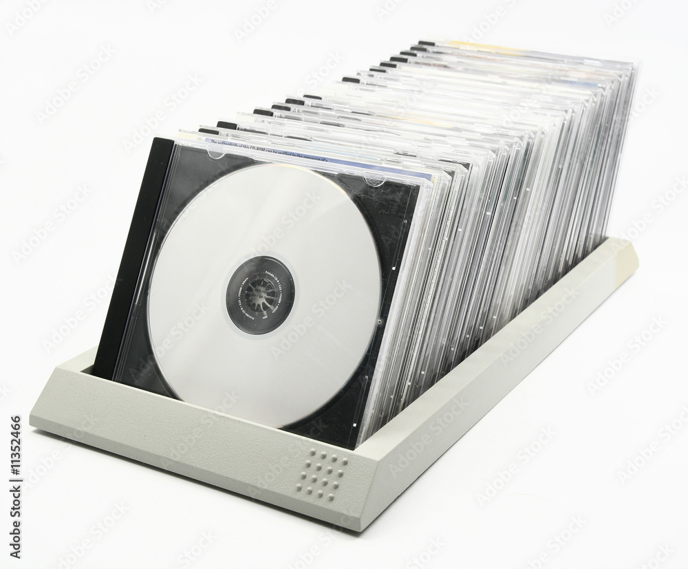 Cd tray storage angle view Stock Photo | Adobe Stock