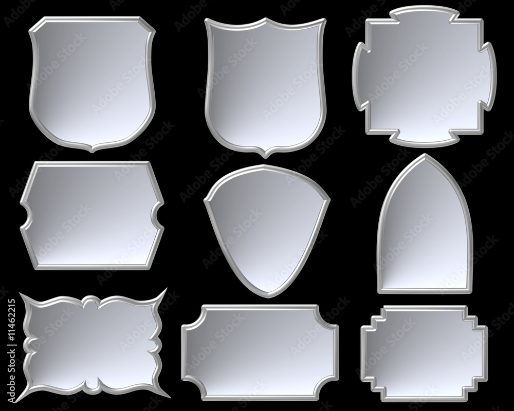 wappen leer - black background Stock Illustration | Adobe Stock