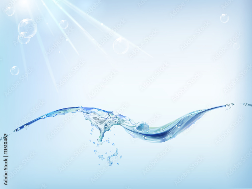 Water background Stock Illustration | Adobe Stock