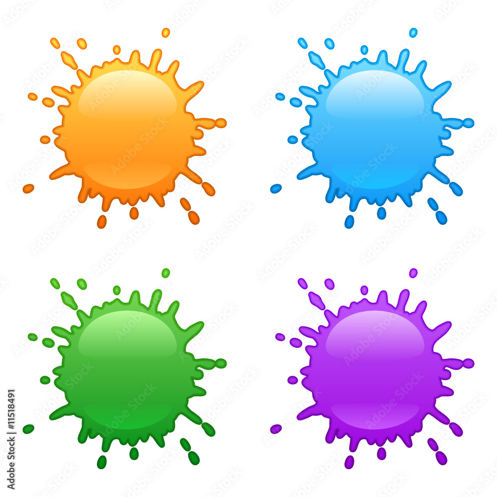 Color blots Stock Vector | Adobe Stock
