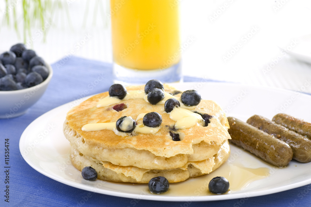 Pancake breakfast Stock Photo | Adobe Stock