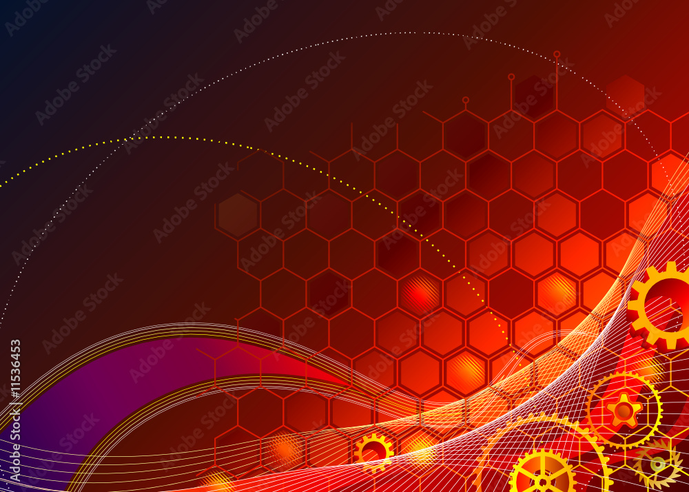 Industrial Technology Background. vector layered. Stock Vector | Adobe ...