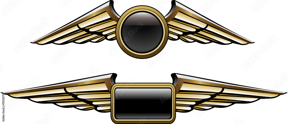 Winged logos Stock Vector | Adobe Stock