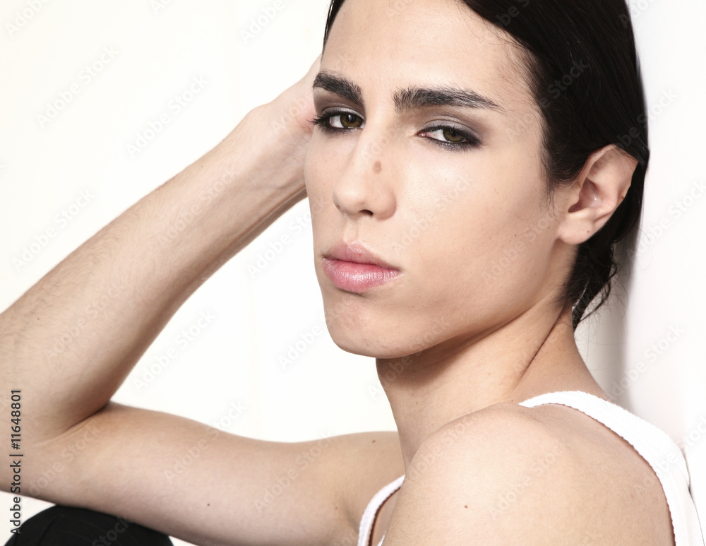 uomo androgeno Stock Photo | Adobe Stock