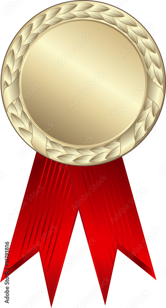 Gold award ribbons Stock Vector | Adobe Stock