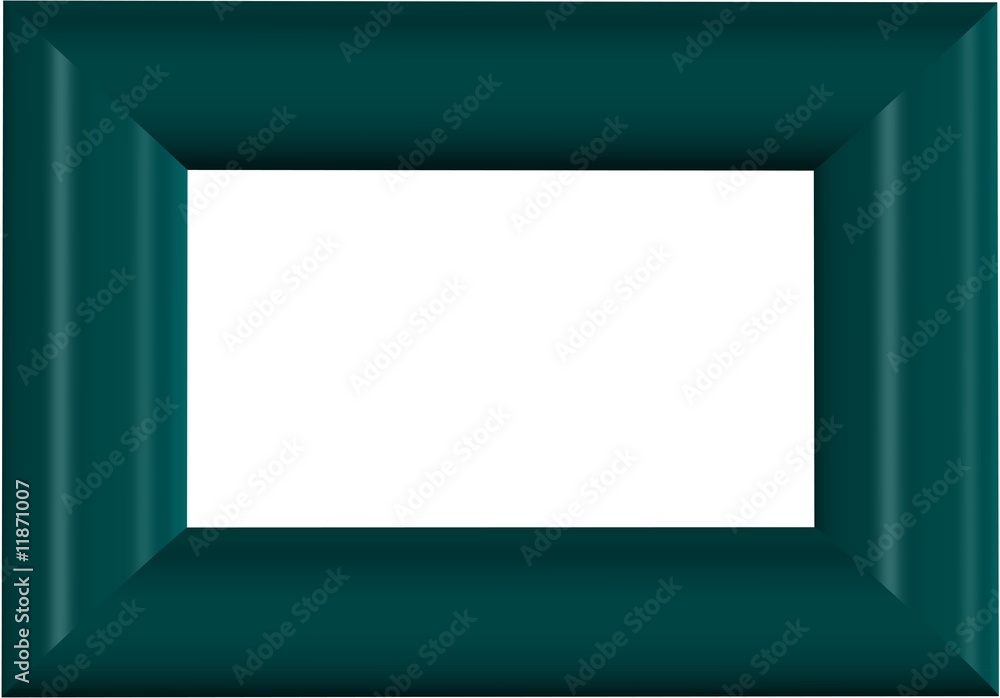 Thick 3D Frame - With Isolated Clipping Path Stock Illustration | Adobe ...
