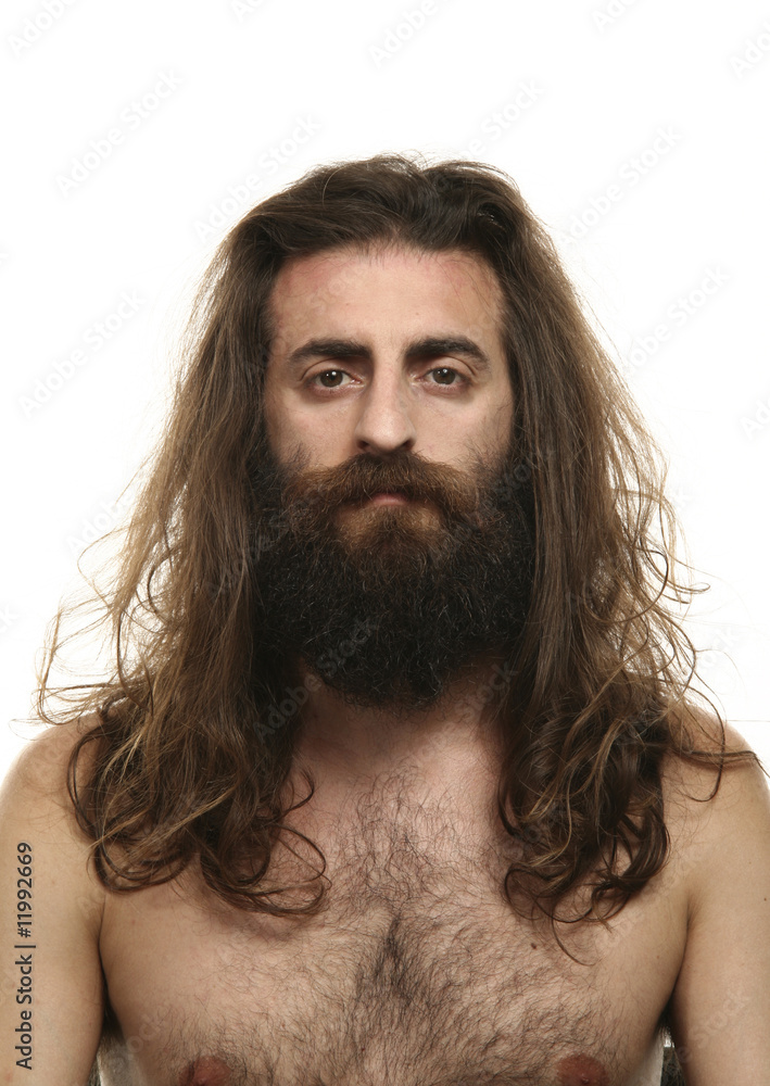 man long hair Stock Photo | Adobe Stock