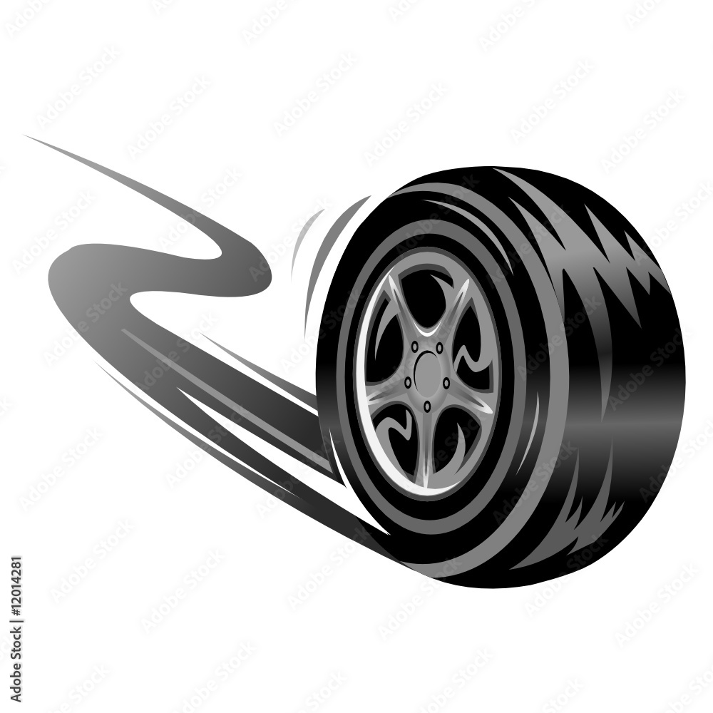 racing wheel Stock Vector | Adobe Stock
