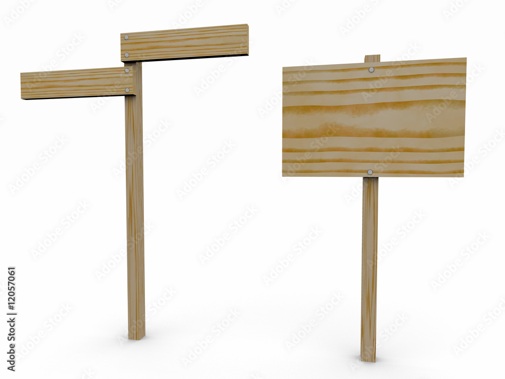 Cartelli in legno personalizzabili Stock Illustration | Adobe Stock