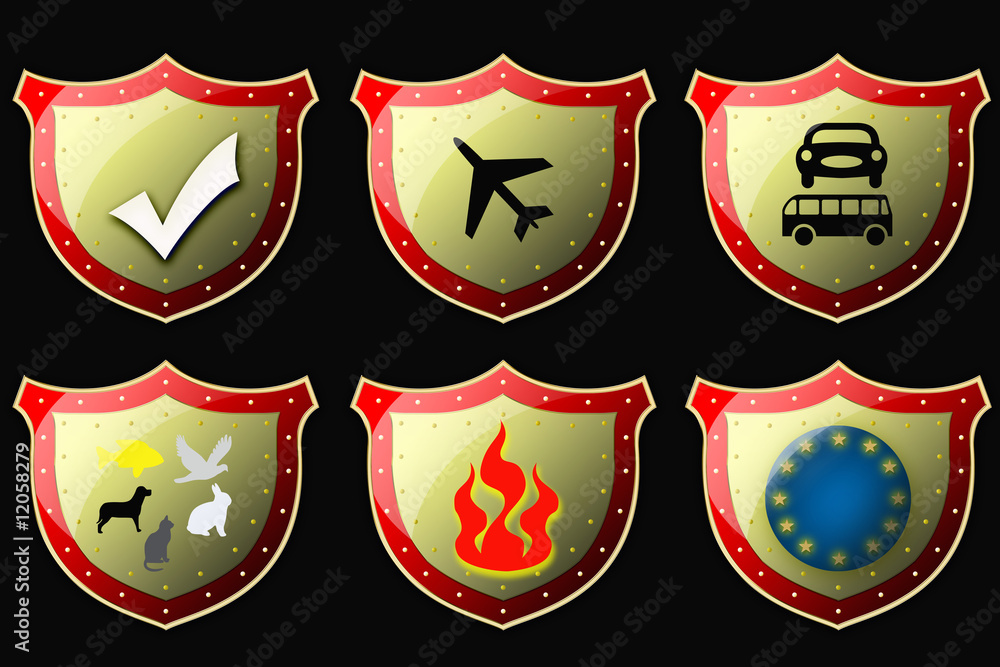 schild zeichen Stock Illustration | Adobe Stock