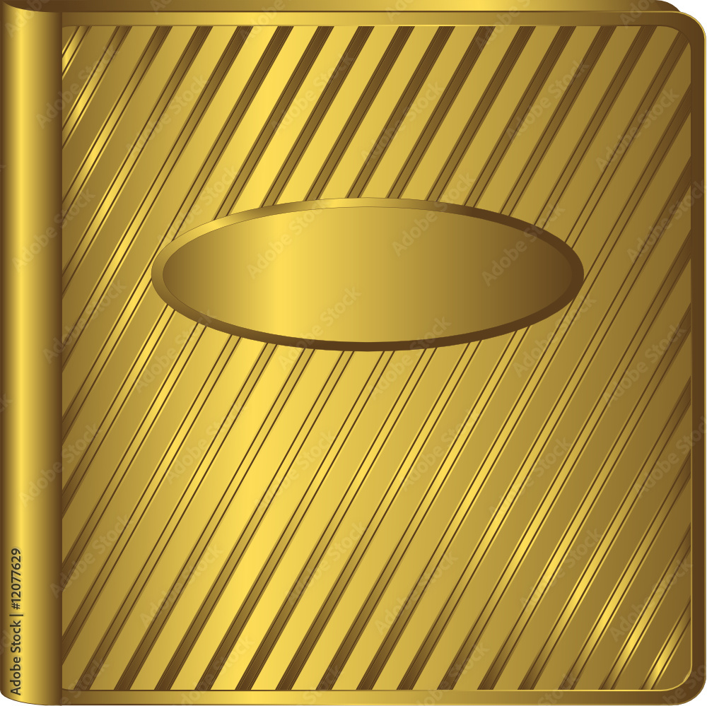Vintage golden album cover (vector) Stock Vector | Adobe Stock