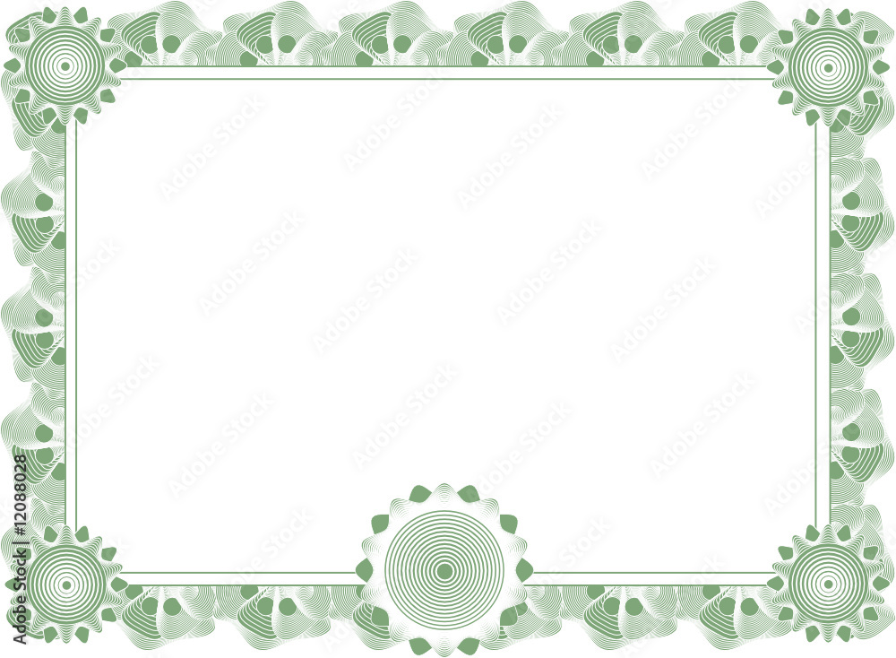 blank certificate template Stock Vector | Adobe Stock
