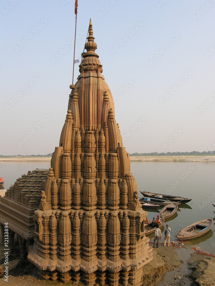 Sinking Temple, Varanasi Stock Photo | Adobe Stock